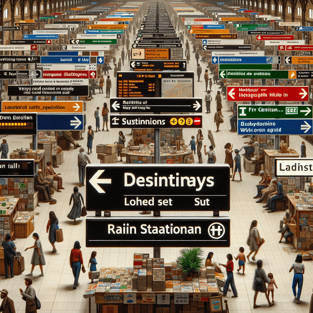 Railway station signs are Guiding Your Journey, One Sign at a Time ...