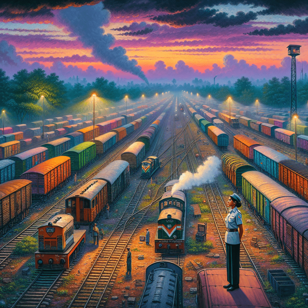 Train Yard - Where Steel Meets Steam: The Heartbeat of Industry - Model ...