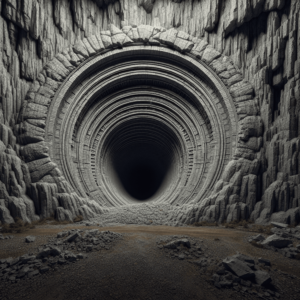 Tunnel portal aGateway to the Underground: Where Journeys Begin Anew ...